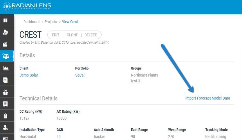 How To Add A Forecast Model Radian Generation
